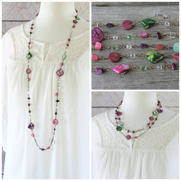 Extra Long Necklace - Etsy