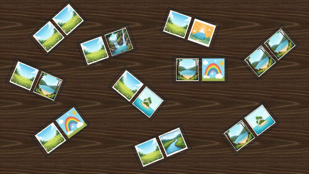 Kids Nature Domino Set – Mountains, Lakes, Volcanoes, Etc 28 & 55 Piece ...