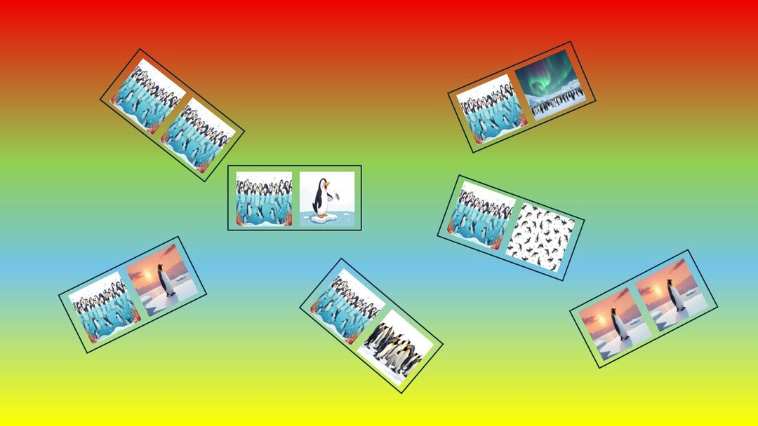 Penguin Dominoes for Kids – Printable 28 and 55 Piece Set _ Printable ...