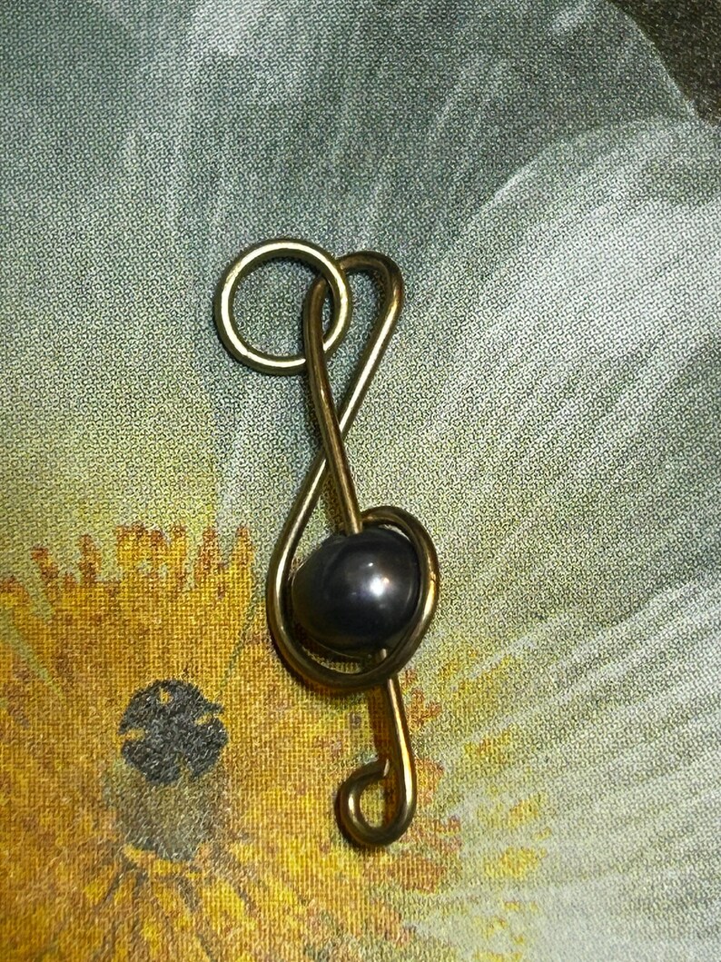 Treble Clef G Gold Wire Pearl Pendant - Etsy