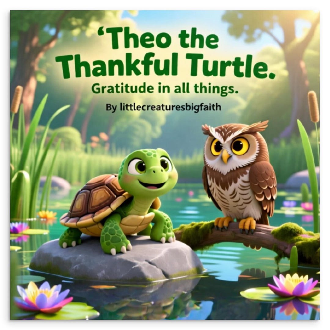 Theo the Thankful Turtle: Gratitude in All Things Hardcover Photo Book ...