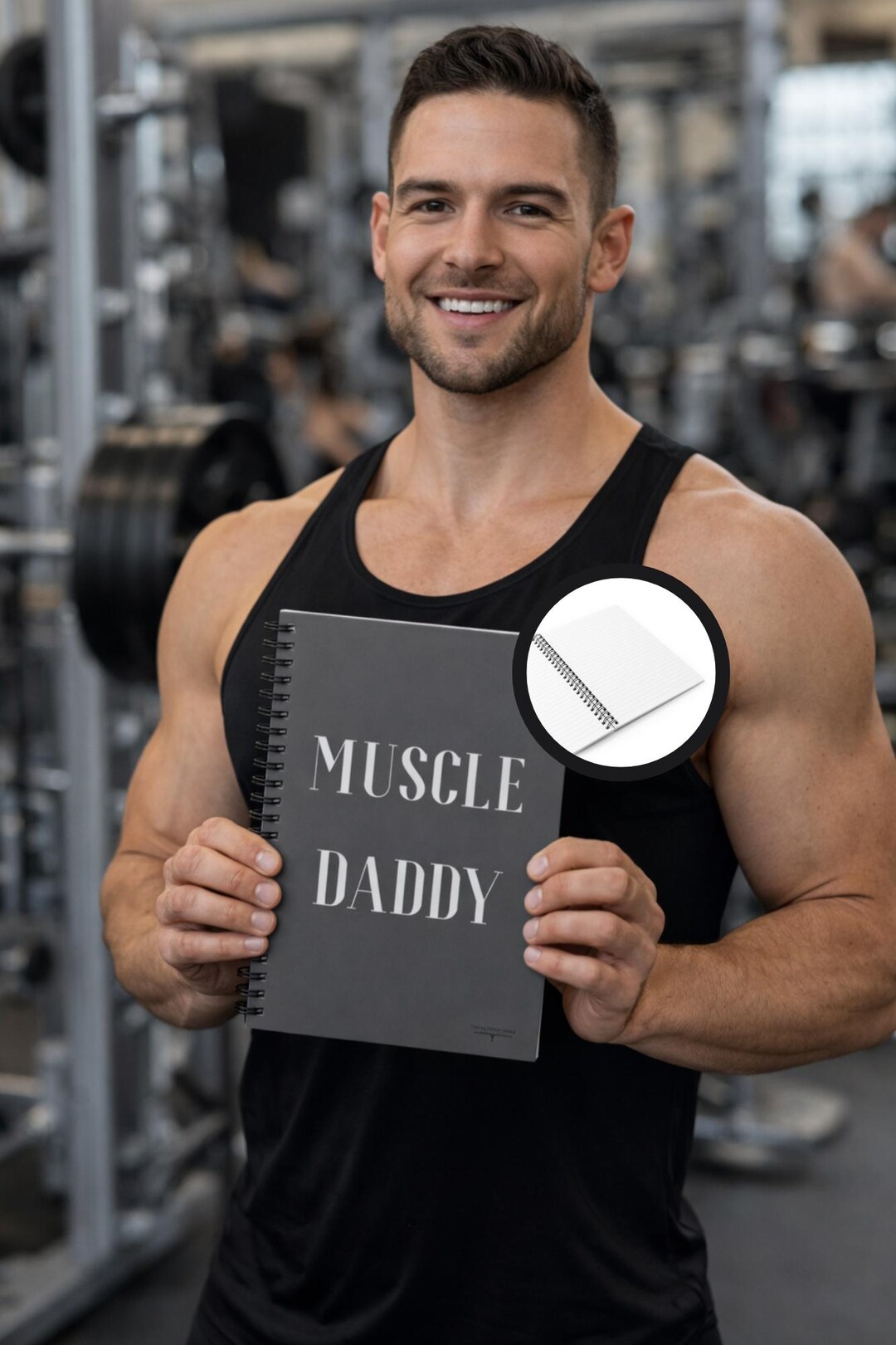 Training Journal for Men, Gym Dads | Gym Workout Planner, Tracker ...