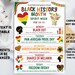 Black History Month Spirit Week Flyer | School February Dress up Days ...