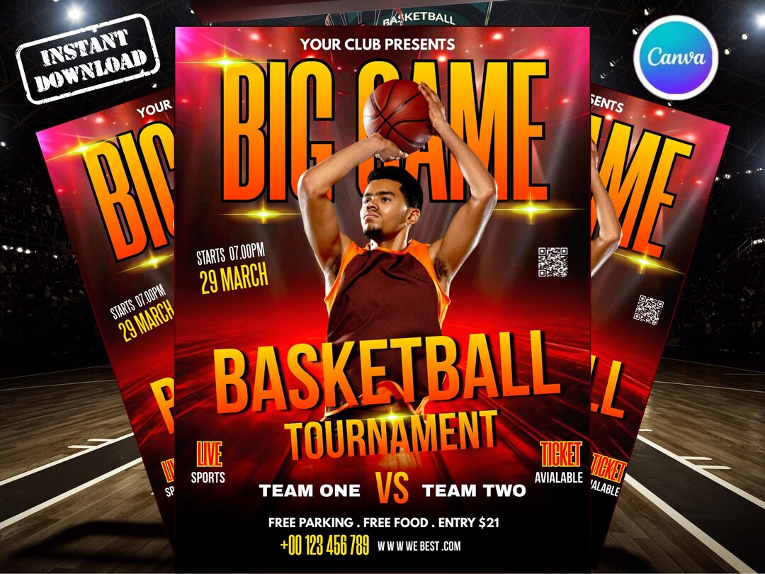 March Madness 2026 Basketball Flyer, Live Matches Invite, Non-stop Fun ...