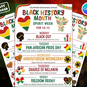 Spirit Week Ideas for February - Etsy