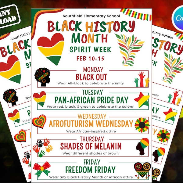 Spirit Week Ideas for February - Etsy