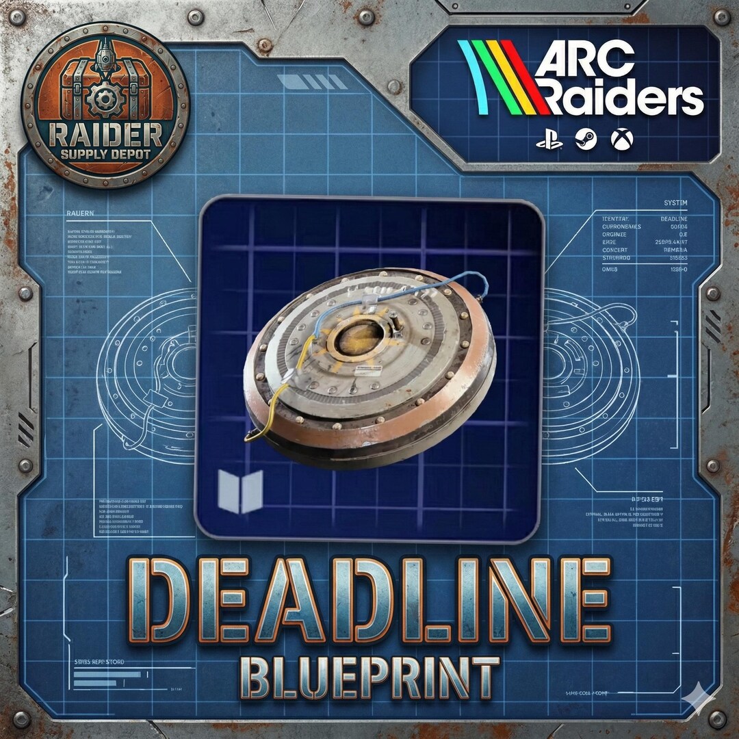 Arc Raiders DEADLINE Blueprint - in Game Item - Scavenging Service ...
