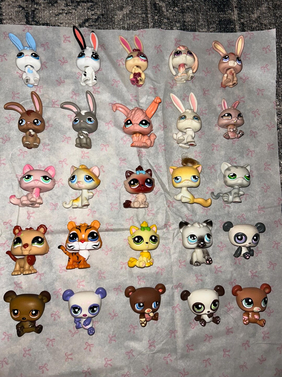 Littlest Pet Shop Bunny Rabbits, Cats and Bears (see Description for ...