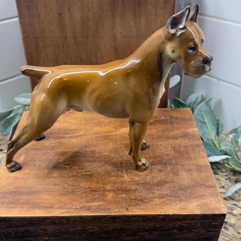Boxer Figurine German - Etsy