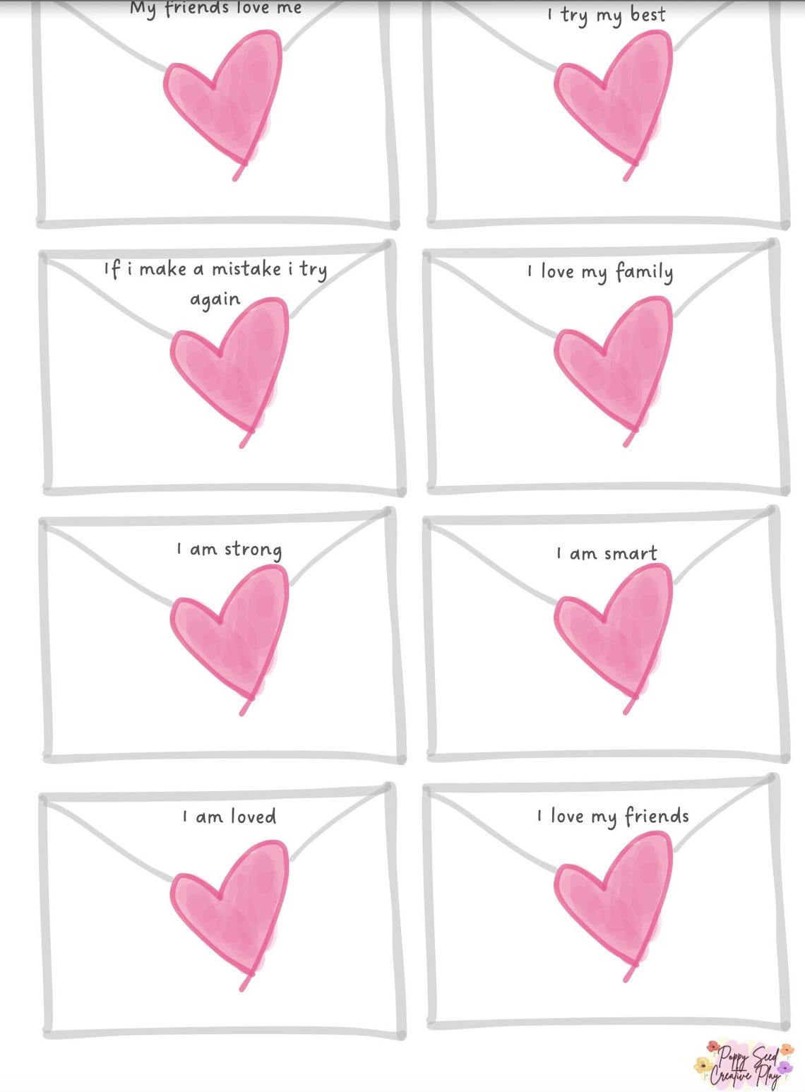Valentines Circle Time Affirmations - PSED Early Years Resource ...