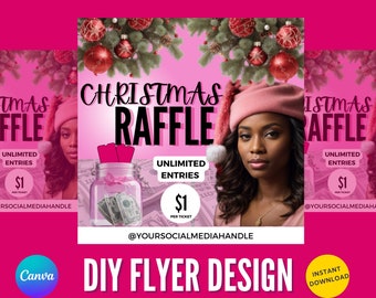 04 Raffle Flyer, DIY Flyer Design Template, Giveaway Flyer,raffle ...