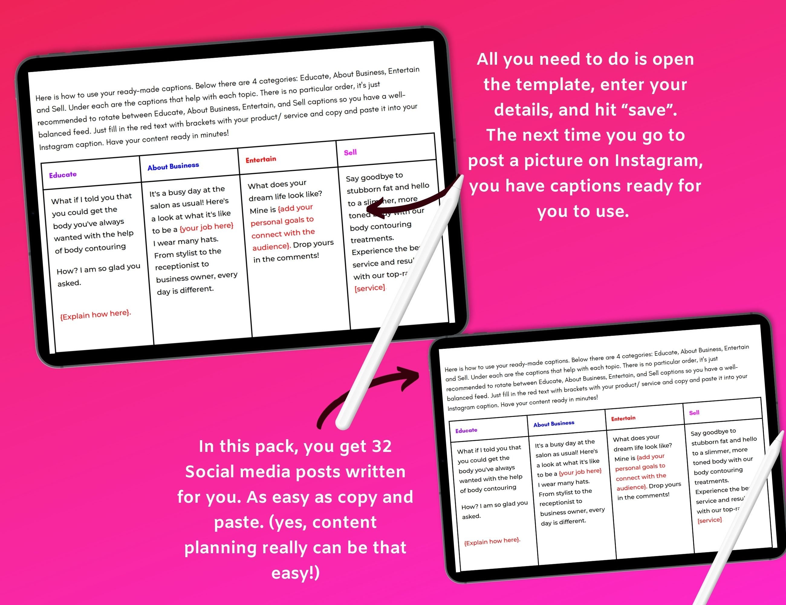 Body Contouring Instagram Captions Body Sculpting Social Media for ...