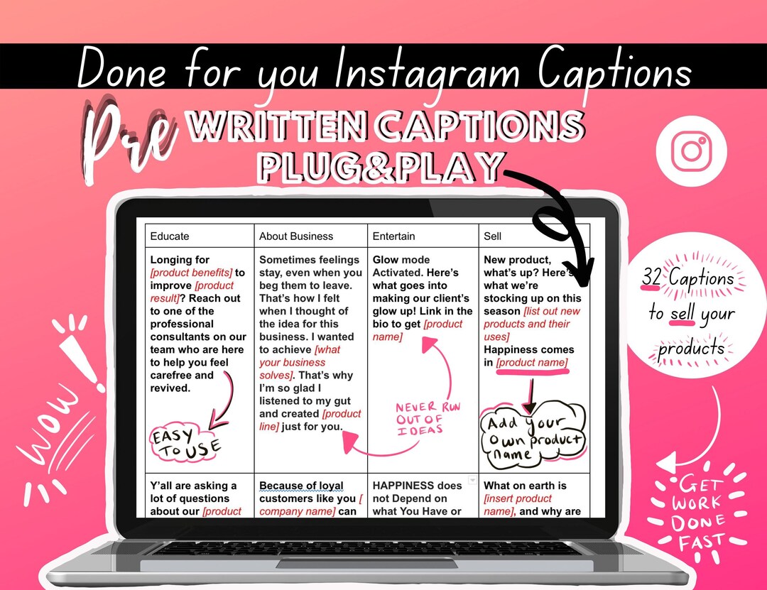 Product-based Instagram Caption | Business Copywriting | Social Media ...