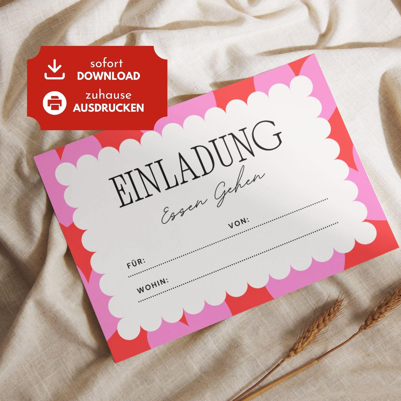 Dining Out Voucher | Printable Restaurant Voucher | Gift for Girlfriend ...