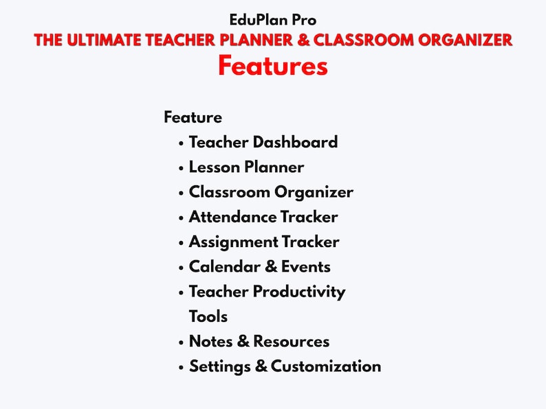 Digital Teacher Planner Web App 2026 | Lesson Planner, Attendance ...