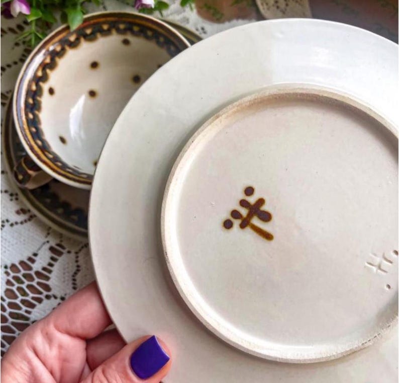 Cup Saucer and Plate Vintage Ceramic Service Germany - Etsy