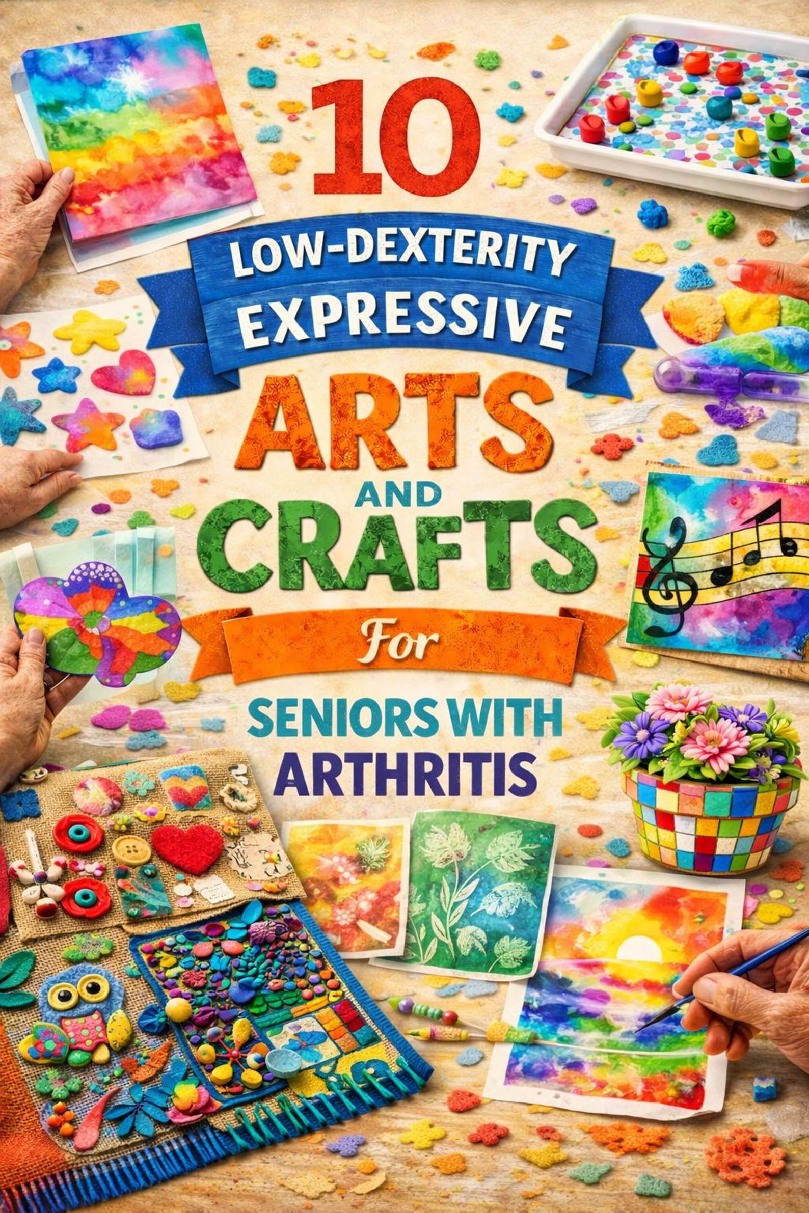 10 Low-dexterity Arts Crafts for Seniors With Arthritis (PDF) - Etsy