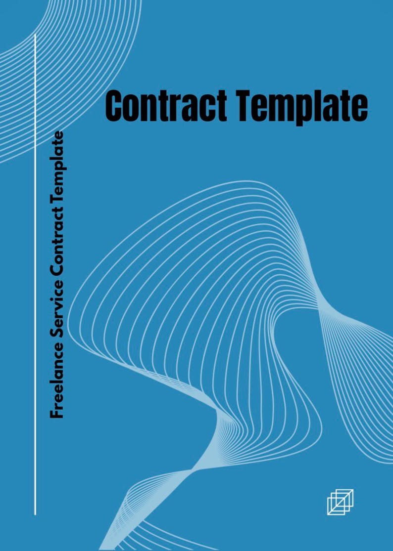 Freelance Service Contract Template - Etsy