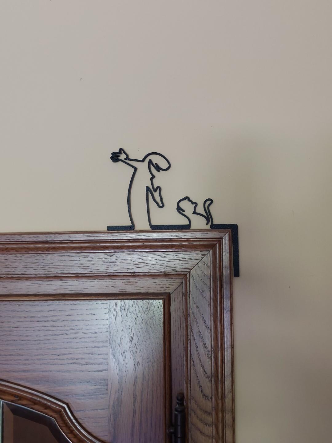 Linea "door Corner" Figurine, Fun Design, Wall Decoration, Minimalist ...