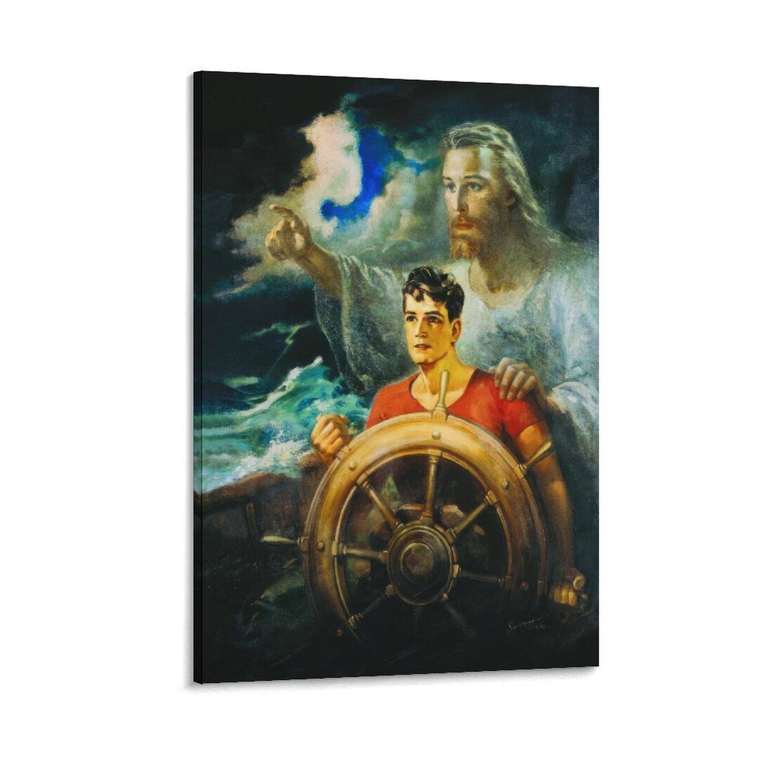 Jesus Christ Our Pilot Canvas Print, Christian Art - Etsy