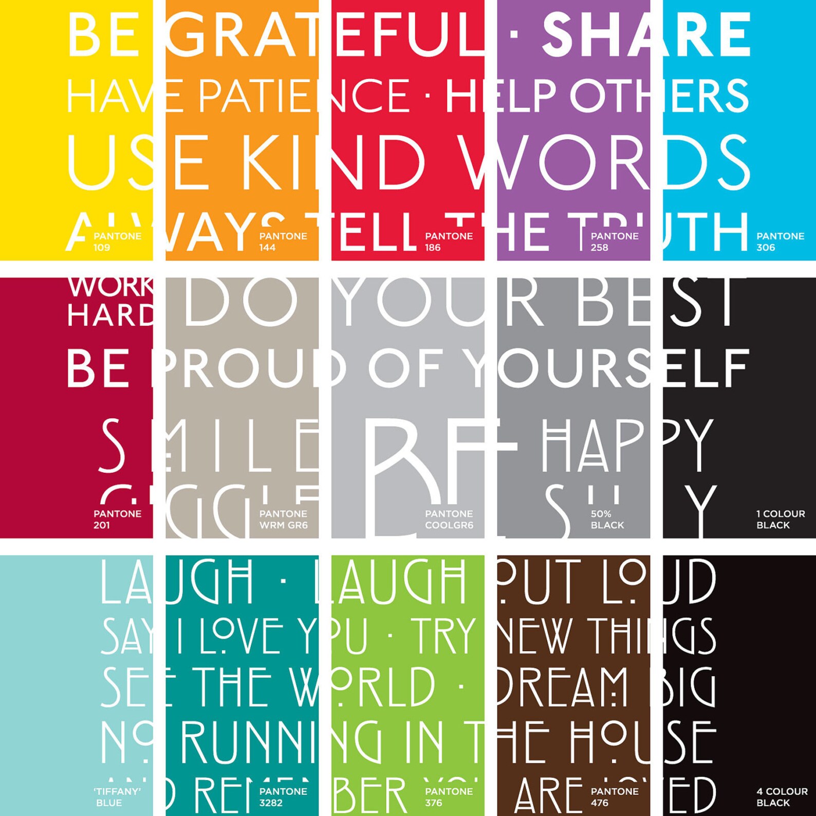 Family Rules Bureau Grotesque Font subway Art - Etsy