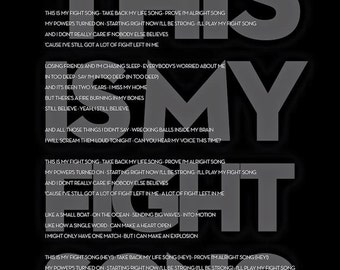 Fight Song - Etsy
