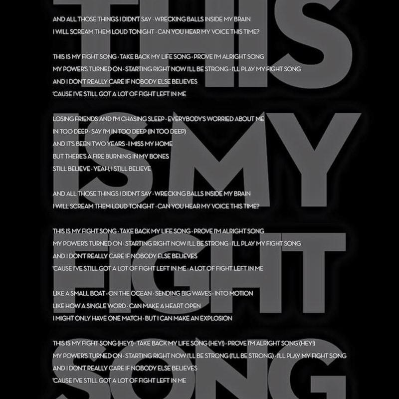 Fight Song - Etsy