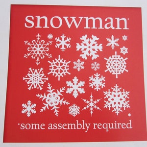 Snowman- Some Assembly Required - Etsy