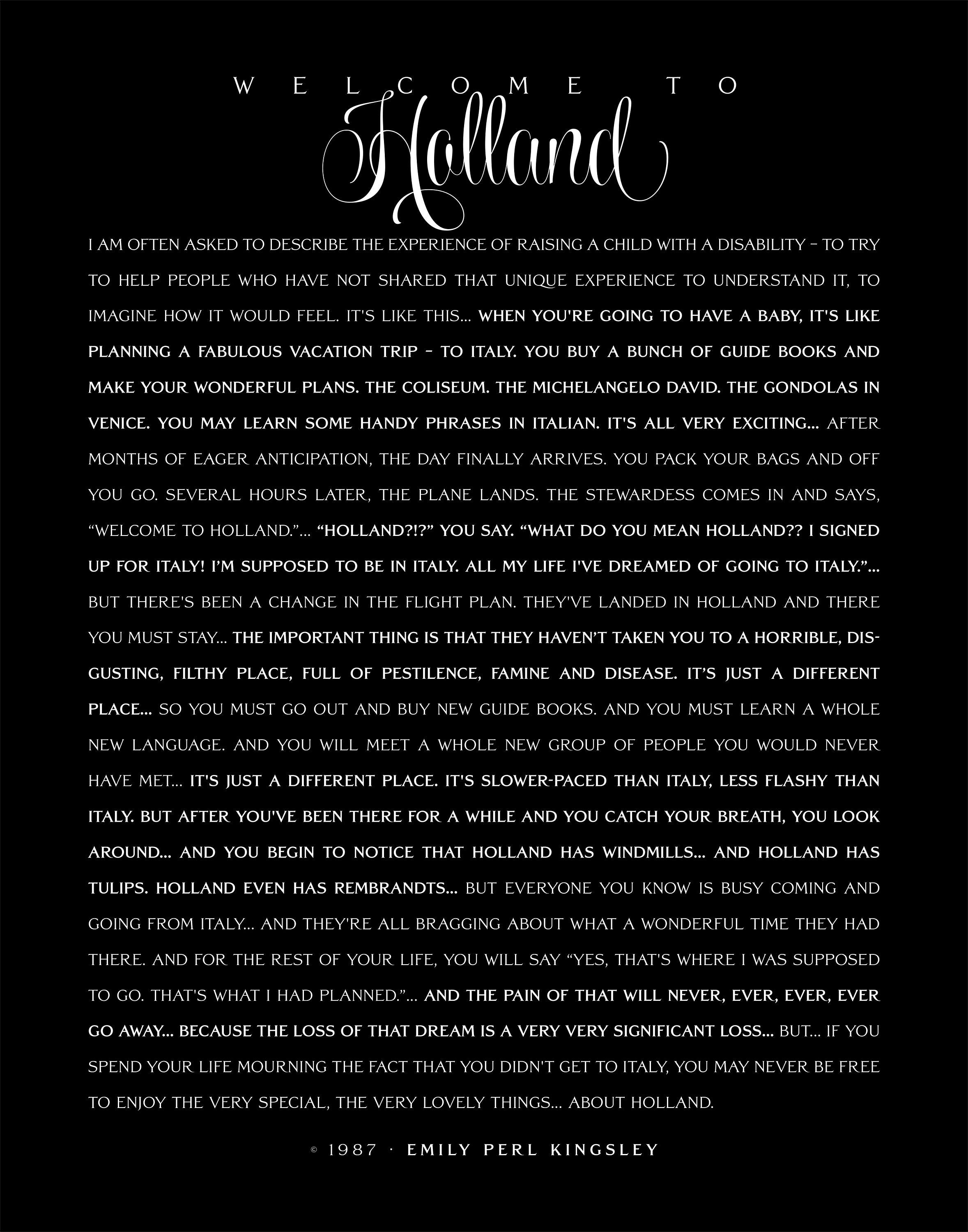 Welcome to Holland Printable - Etsy Norway