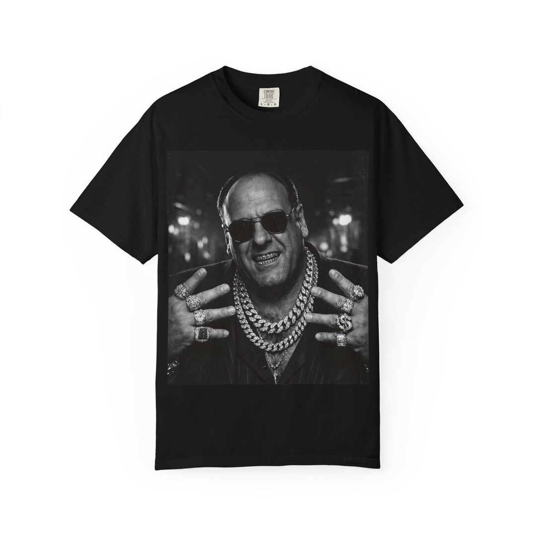 Tony Blinged Out Photo T-shirt | Black White Portrait Tee - Etsy