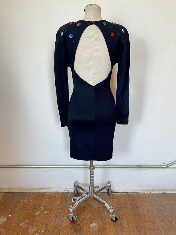 Early 80s polka dot rhinestone structural hourglass b… - Gem