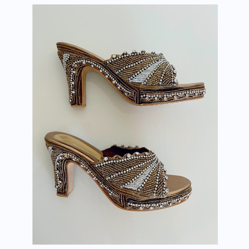 Beaded Heels - Etsy