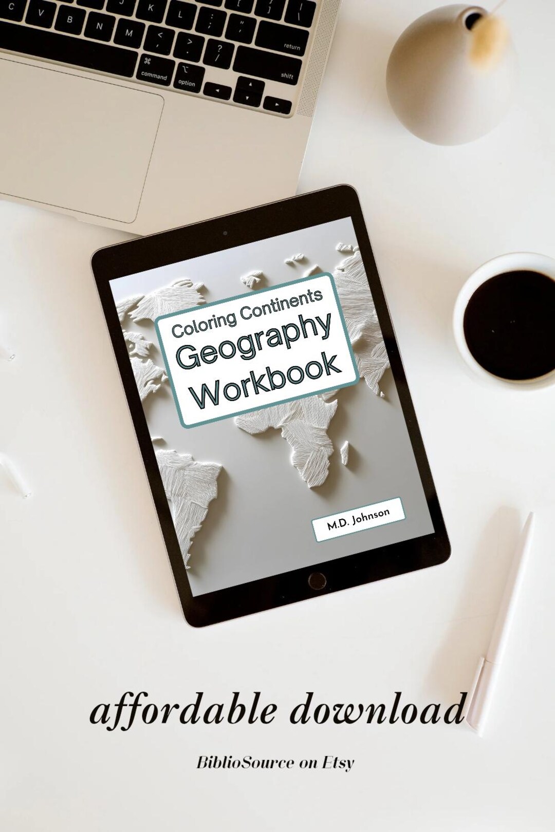 Coloring Continents: World Geography - Etsy