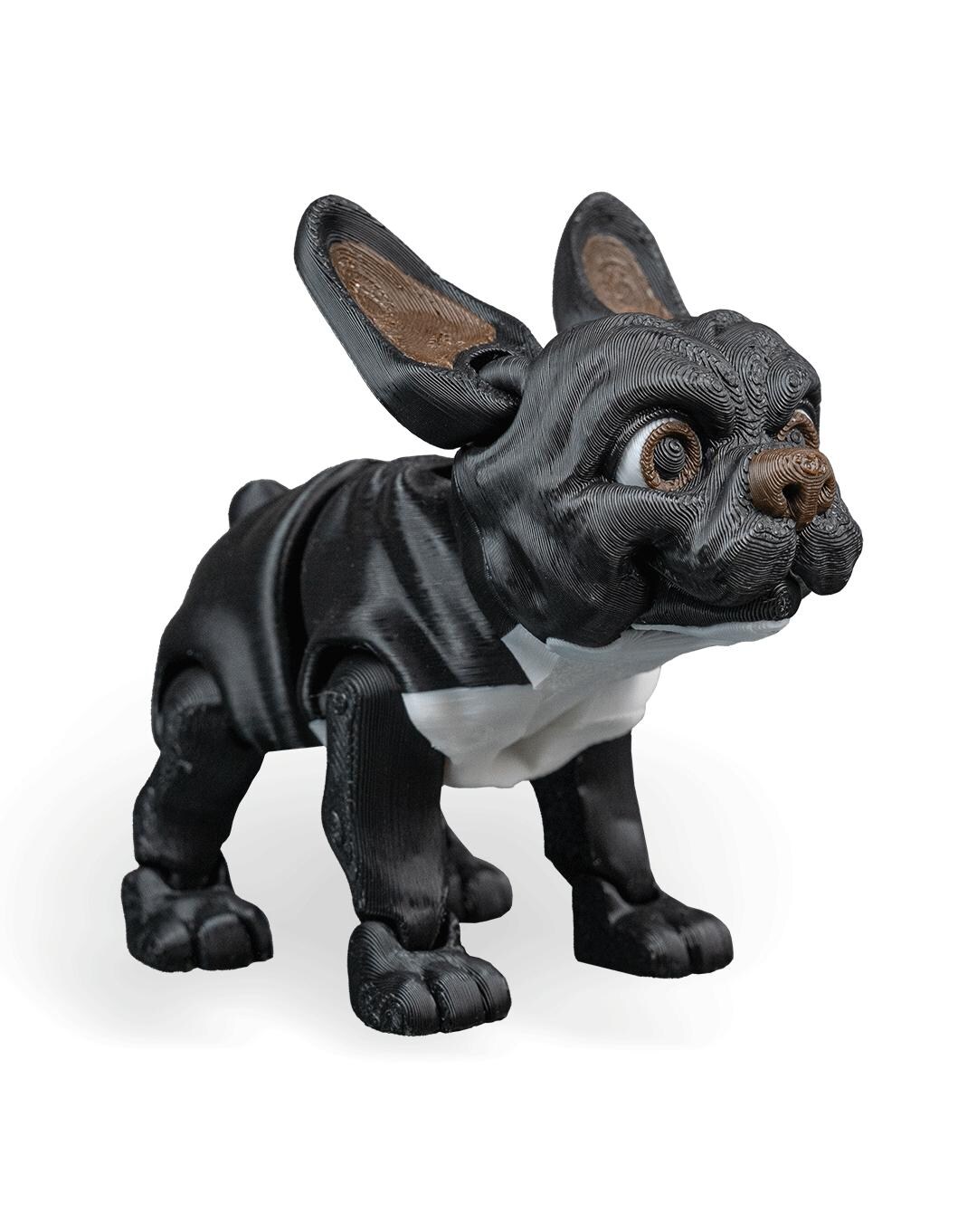 Articulated French Bulldog – Frenchie Figurine, Flexible Dog Toy, Pet ...