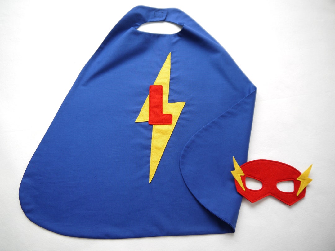 Superhero Cape Lightening Bolt, Halloween, Birthday Party - Etsy