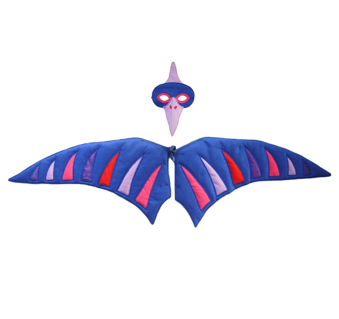 Pterodactyl Dinosaur Costume Mask and Wings, Christmas Gift, Book Day ...