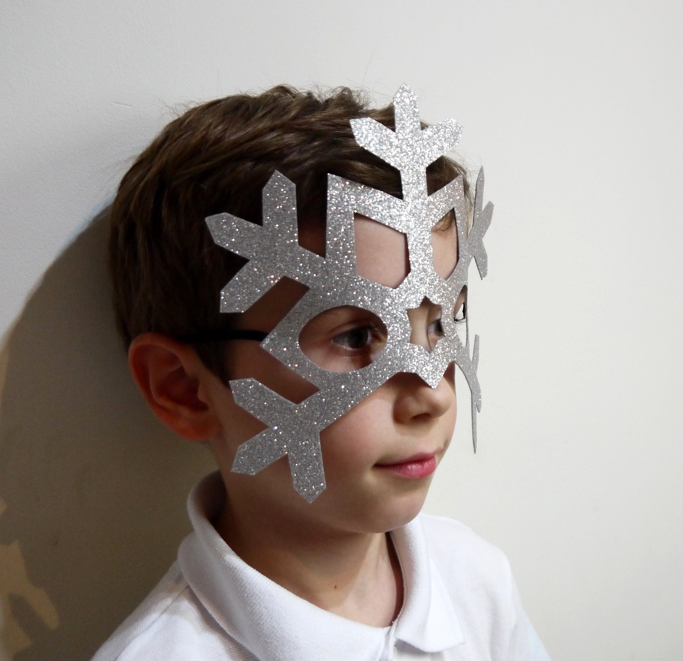 Snowflake Mask Costume Mask Children's snowflake mask | Etsy