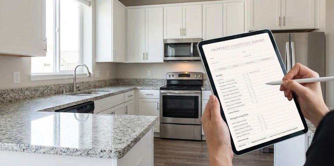 Tenant Move in Move Out Checklist | Rental Property Inspection Form ...