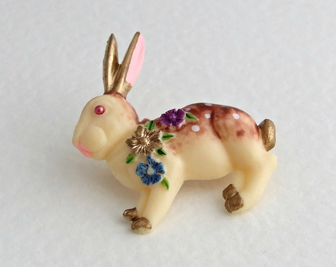 Rabbit Brooch .. Bunny Brooch, Vintage Style Brooch, Rabbit Jewellery ...