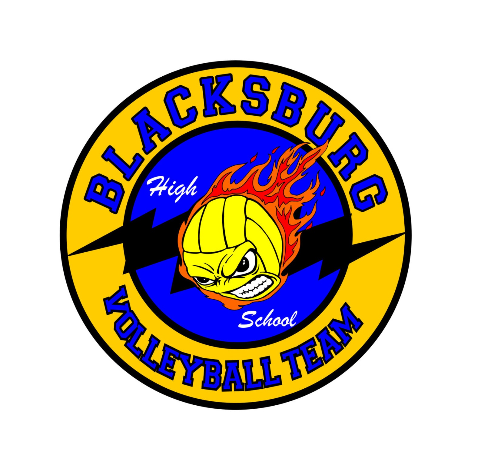 Volleyball Car Magnet - on Fire, Volleyball Magnet, Volleyball, Car ...