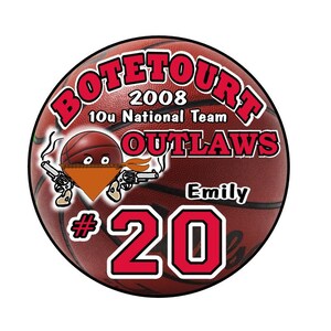 Basketball Car Magnet, Car Magnet, Sports Magnet, Team Magnet ...