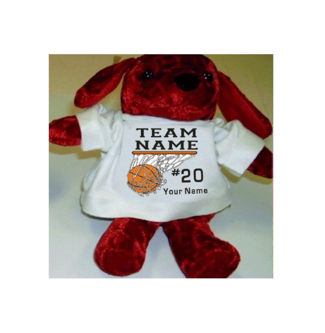 Basketball Team Teddy With Custom T-shirt - Etsy
