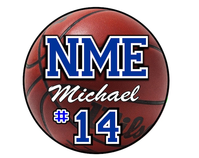 Basketball Magnet, Basketball, Personalized Basketball Magnet, Custom ...