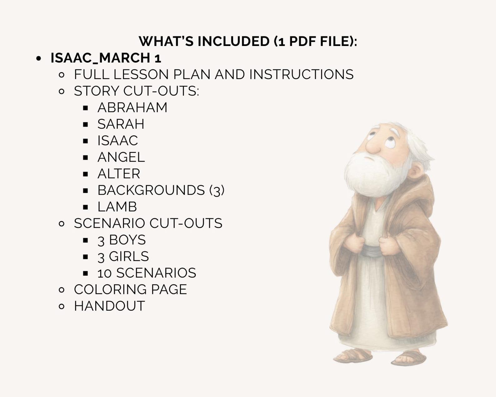 Abraham & Isaac Lesson and Activities: Old Testament, Primary Come ...