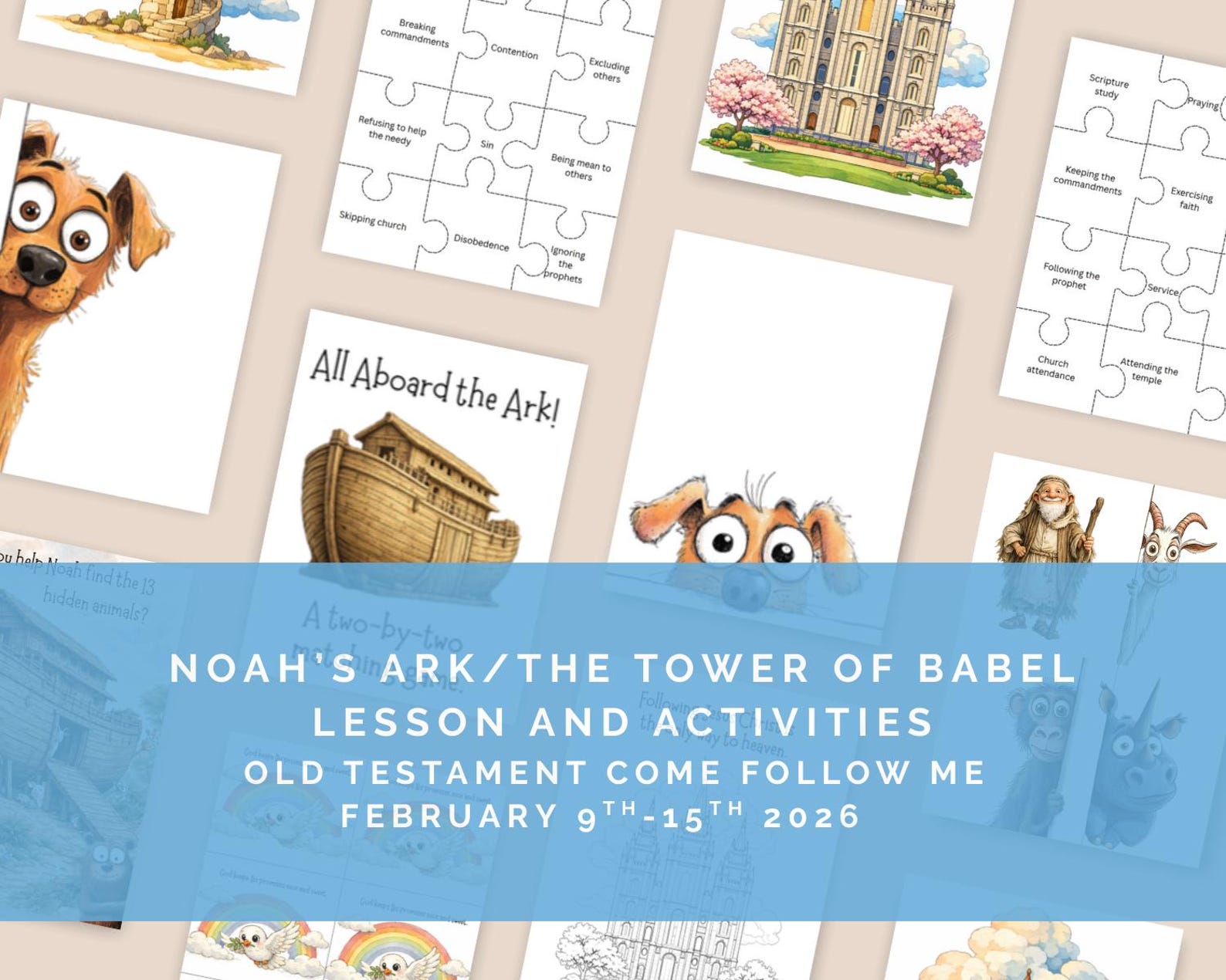 Noah’s Ark & Tower of Babel Lesson and Activities: Old Testament ...