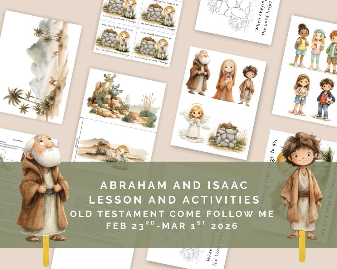 Abraham & Isaac Lesson and Activities: Old Testament, Primary Come ...