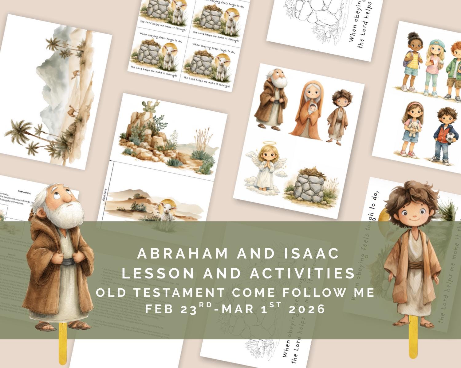 Abraham & Isaac Lesson and Activities: Old Testament, Primary Come ...
