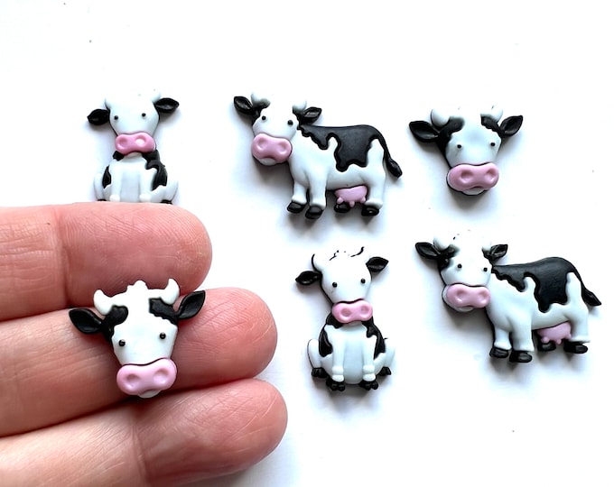 Cow Magnets, Black and White Cows, Magnetic Board Décor, Fridge Magnets ...
