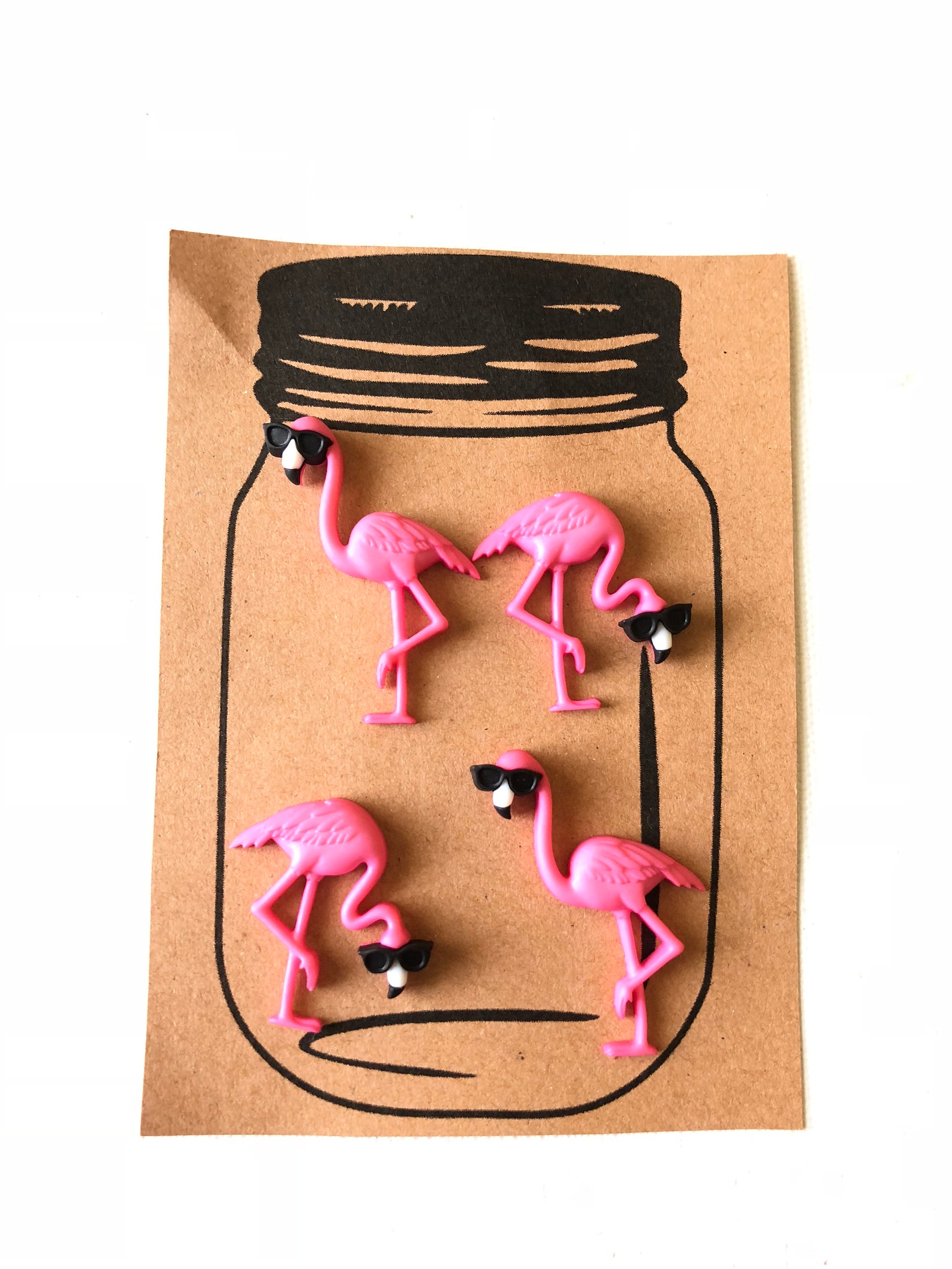 Flamingo Magnets Pink Flamingo Magnets Flamingo with Shades. | Etsy