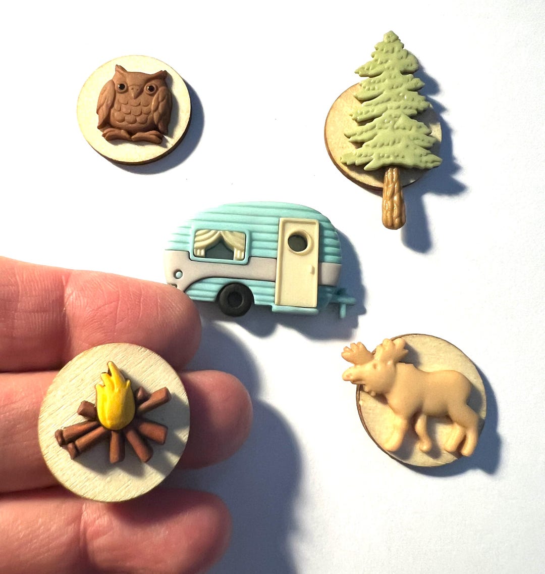 Camping Magnets Set, Camper, Moose, Tree, Firepit - Etsy
